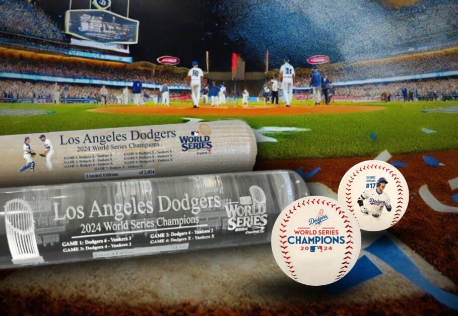 Dodgers World Series Limited Edition Bats