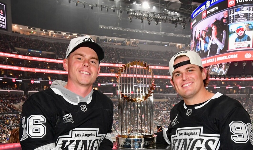 Will Smith & Landon Knack Attend L.A. Kings Game For 2024 Dodgers Night