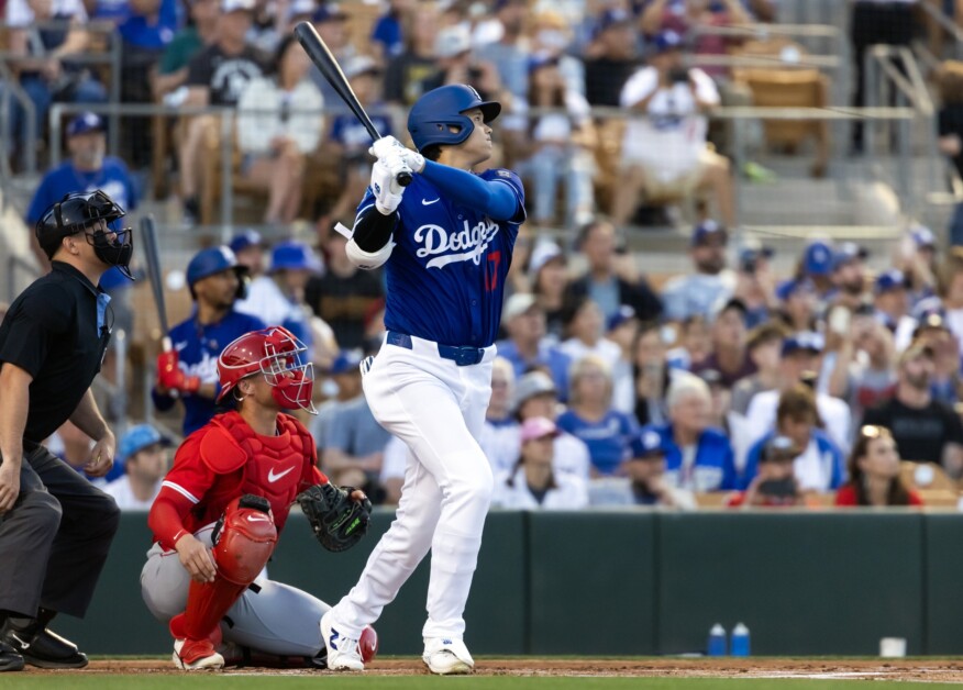 Shohei Ohtani makes emphatic 2025 Dodgers Spring Training debut