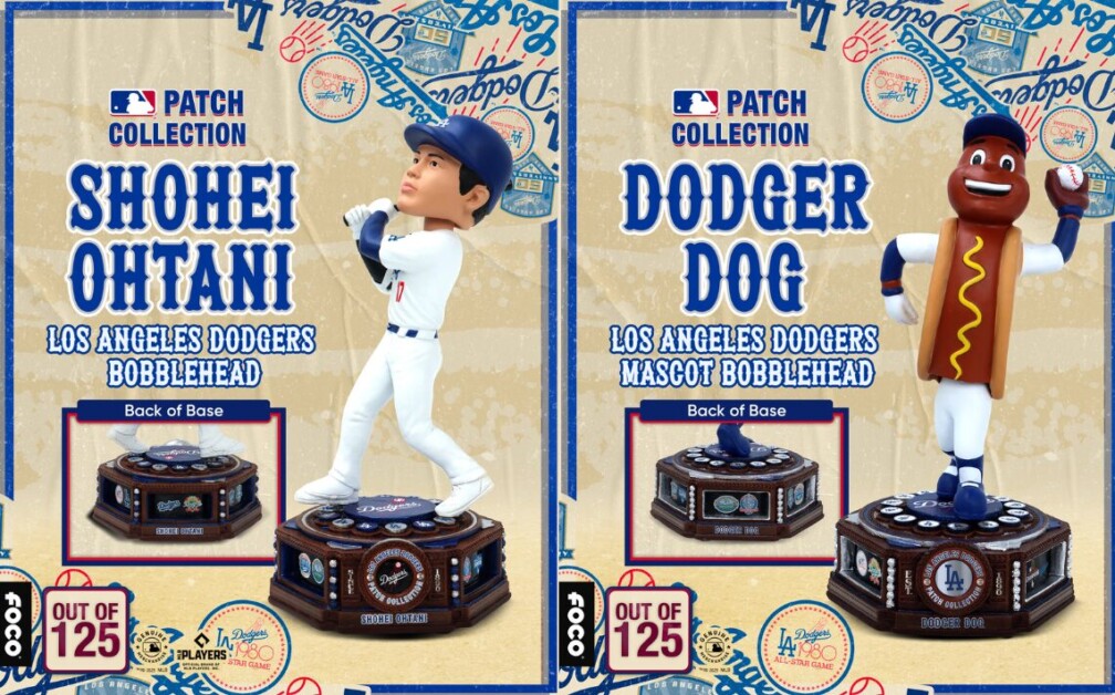 FOCO Selling New Dodgers Bobbleheads Of Shohei Ohtani & Dodger Dog Mascot